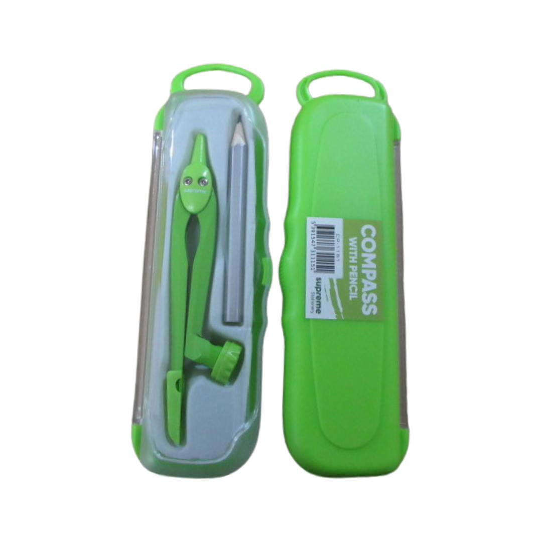 COMPASS WITH PENCIL GREEN (CP-1151) – Reach Stationery