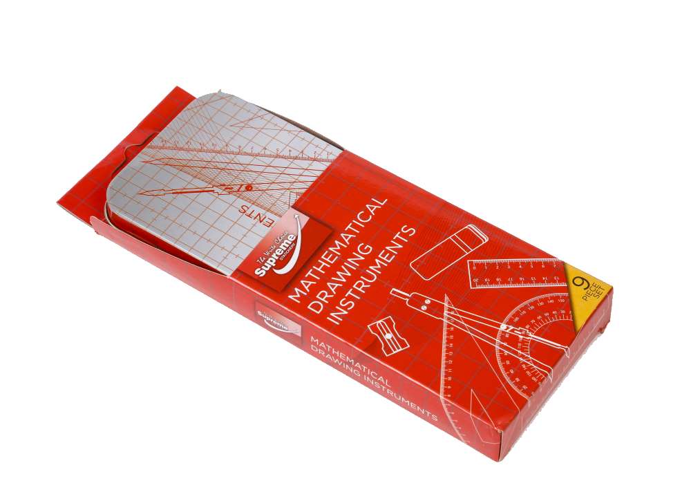 SUPREME MATHS SET 9PC TIN (MS-7841) – Reach Stationery