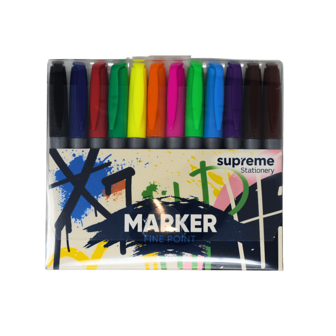 PERMANEMENT ART MARKERS 12PC (PM-8359) – Reach Stationery